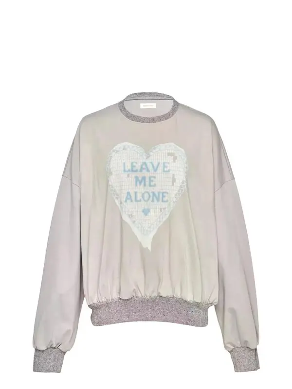 SULTRY VIRGIN Heart-print Sweatshirt - Grey