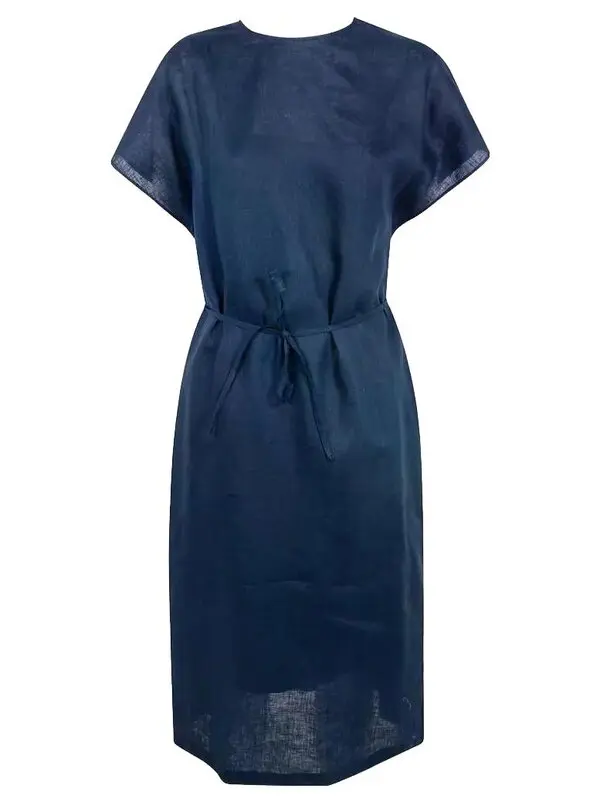 Liviana Conti Asimina Belted Dress - Blue