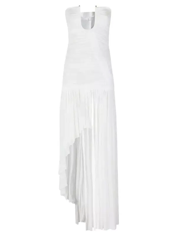 Christopher Esber Arced Orion Asymmetric Dress - White