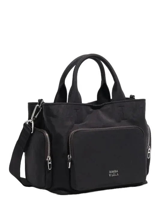 Bimba Y Lola Nylon Pocket Bag - Graphite