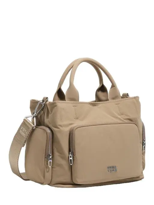 Bimba Y Lola Nylon Pocket Bag - Light Khaki
