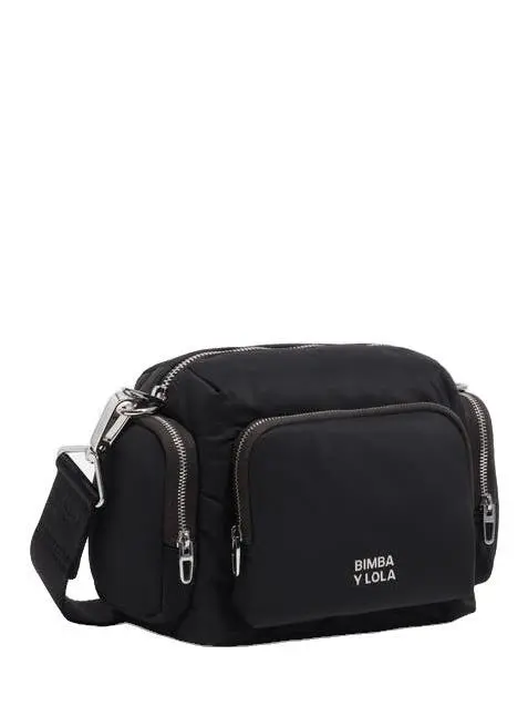 Bimba Y Lola Compact Nylon Pocket Bag - Dark Anthracite