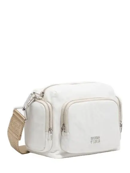 Bimba Y Lola Nylon Mini Utility Bag - White
