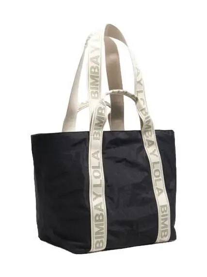 Bimba Y Lola Large Nylon Tote Bag - Graphite