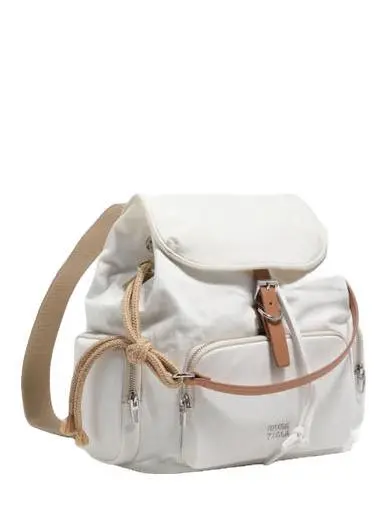 Bimba Y Lola Nylon Multi-pocket Backpack - White