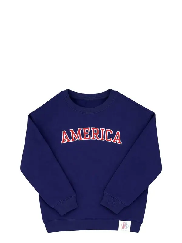 BITS & BOWS America Crewneck - Navy Blue