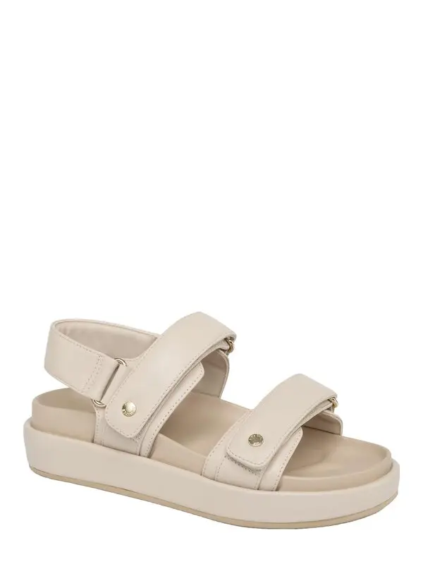 J/SLIDES NYC Bay Leather Slingback Sandal - Bone
