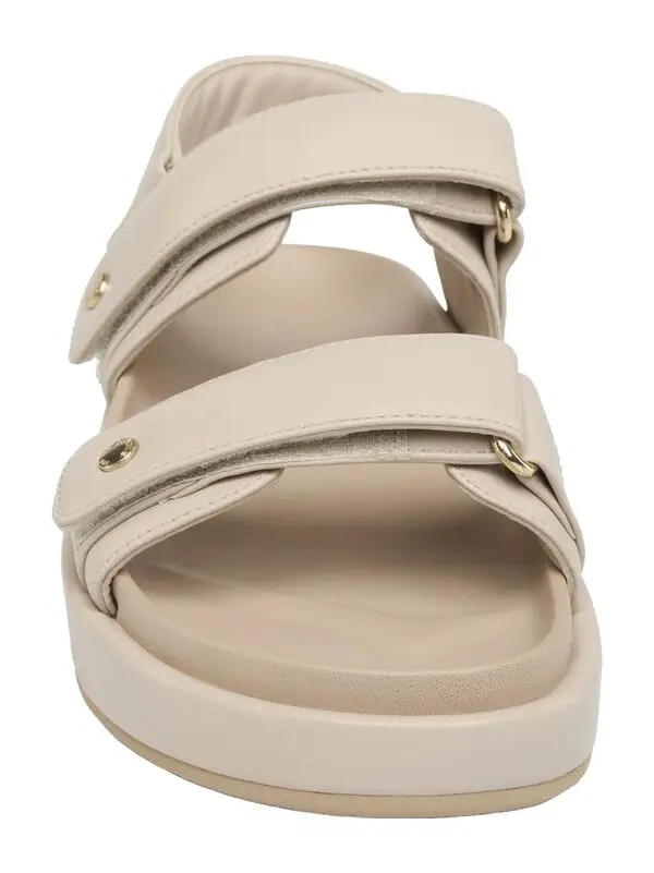 J/SLIDES NYC Bay Leather Slingback Sandal - Bone