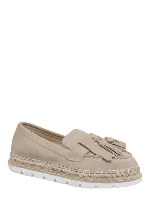 J/SLIDES NYC Suede Espadrille Loafer - Sand