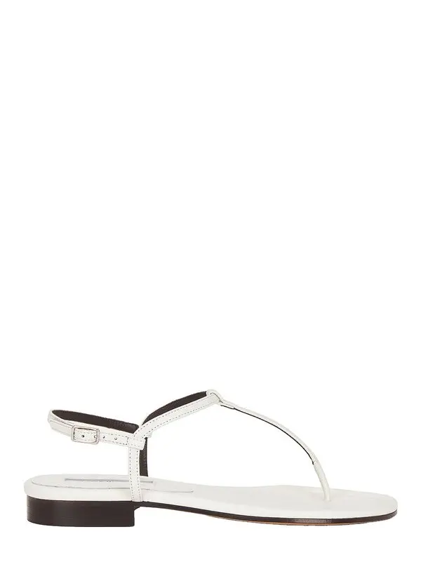 EMME PARSONS Cecilia Sandal - Optic White Calfskin