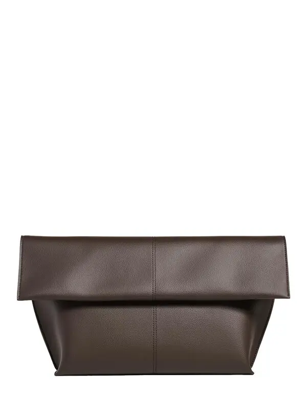 FREJA NEW YORK Seamed Clutch - Espresso