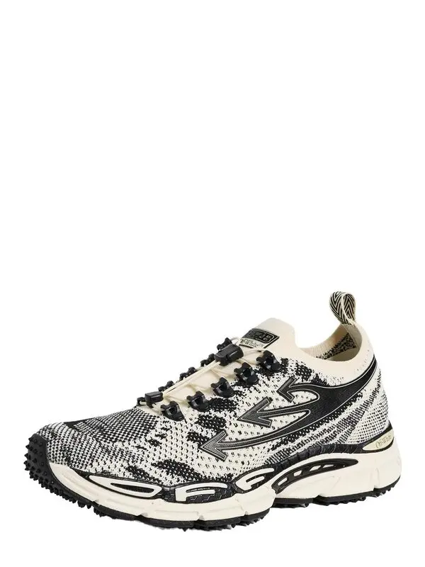 Off-White Be Right Back Knit Sneakers - Sand/black