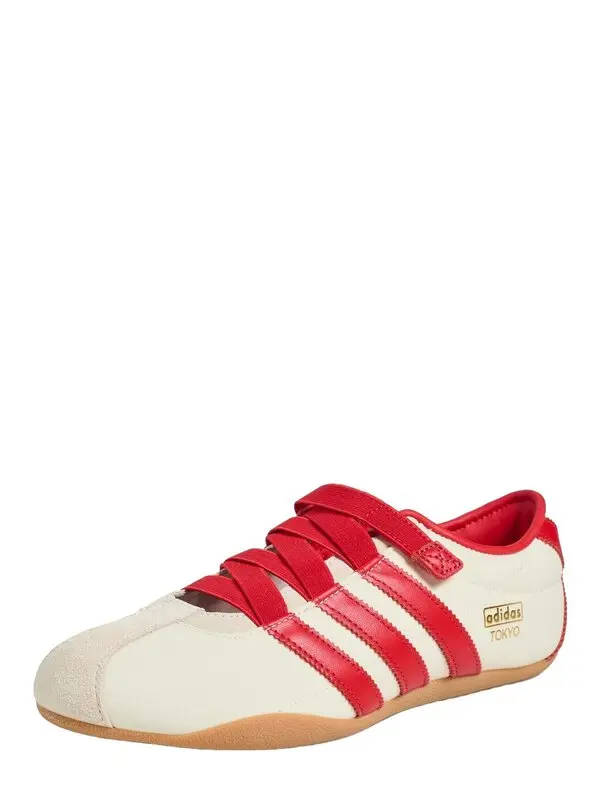 Adidas Tokyo Mary Jane Sneakers - Cream White/red/gold Met