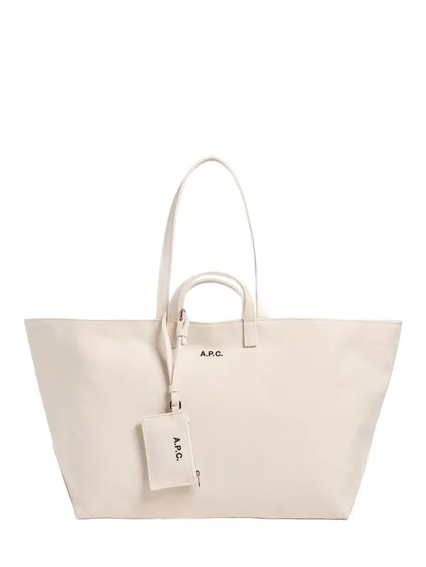 A.p.c. Le Drummer Toile Tote - Ecru