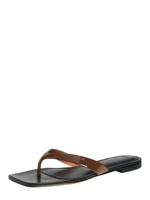 Vince San Juan Jelly Thong Sandals - Saddle