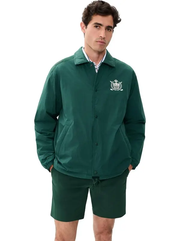 Rlx Ralph Lauren Lightweight Stretch Nylon Jacket - Moss Agate