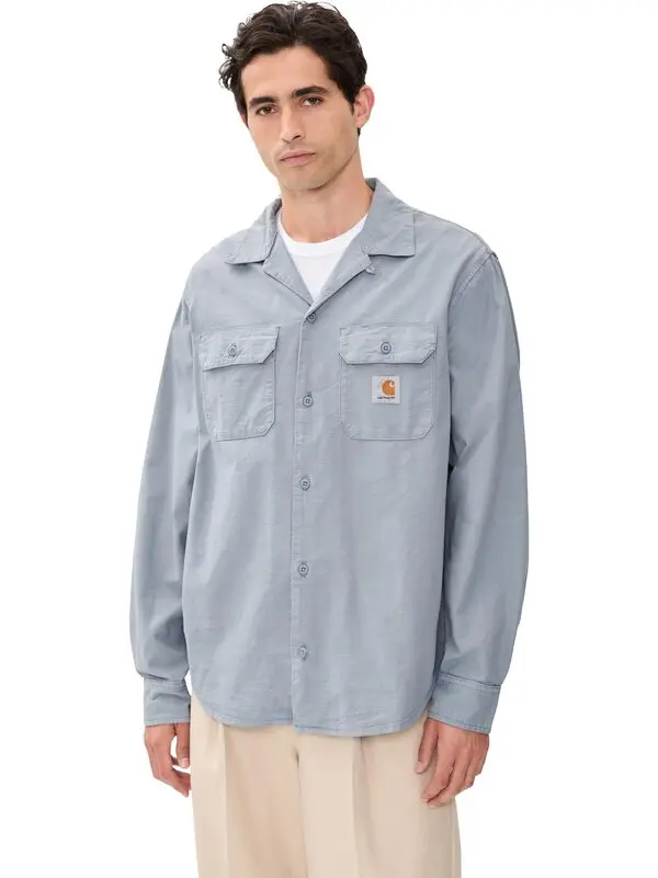 Carhartt Work In Progress Long Sleeve Kelsey Shirt - Mirror