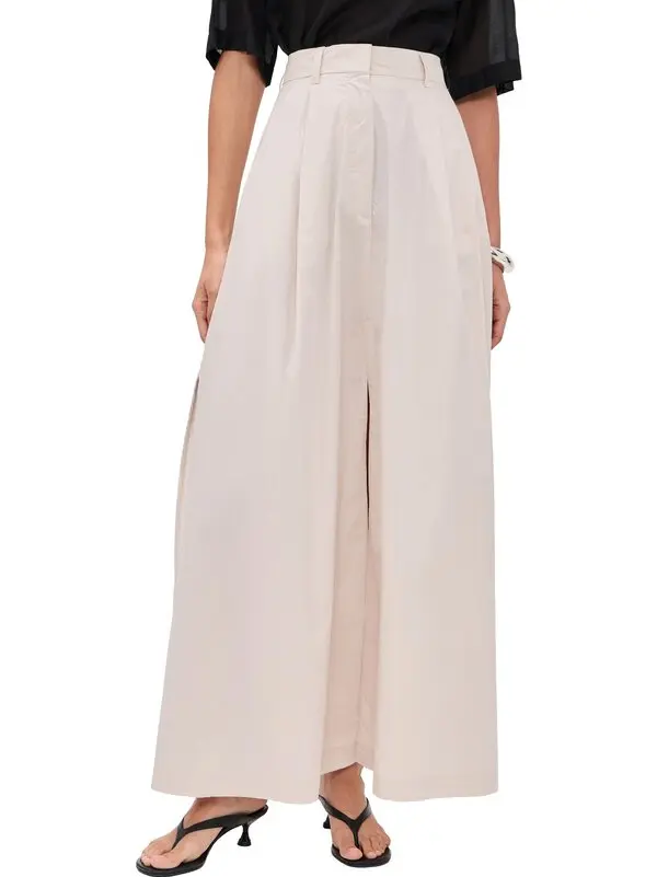 THE LATEST Poplin Maxi Skirt - Sand