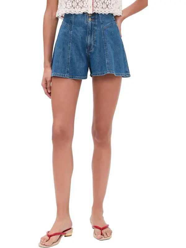 Paige Joelle Denim Shorts - Anchored
