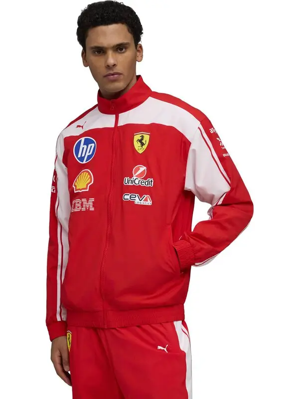 PUMA Scuderia Ferrari Replica Drivers Track Jacket - Red