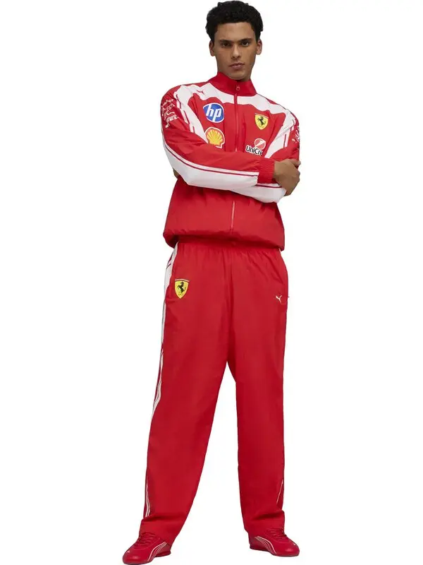 PUMA Scuderia Ferrari Replica Drivers Authentic Track Pants - Red