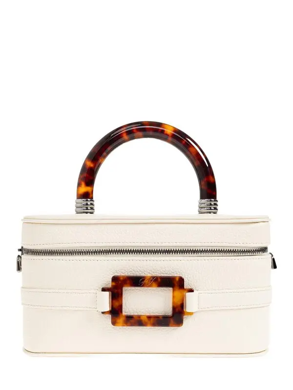ROGER VIVIER Vanity Belle Vivier Mini Bag - Cream