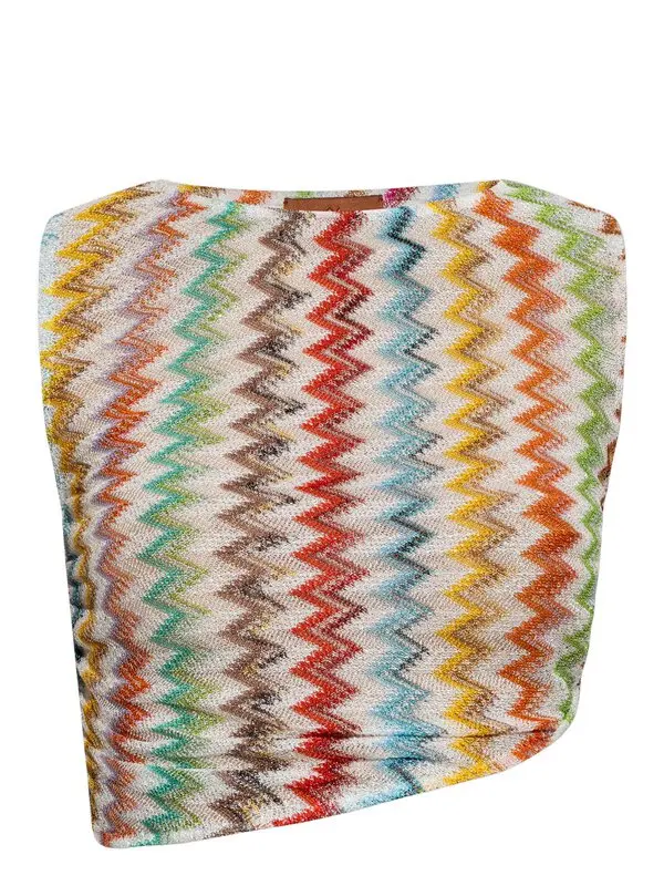Missoni Patterned Top With Lurex Thread - Multicolour