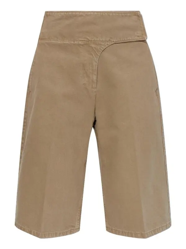 Ami Loose-fit Denim Bermuda Shorts - Brown