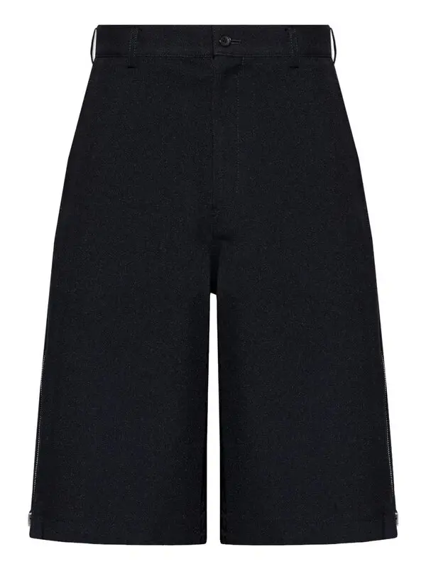 Comme Des Garçons Wide-leg Shorts - Navy Blue