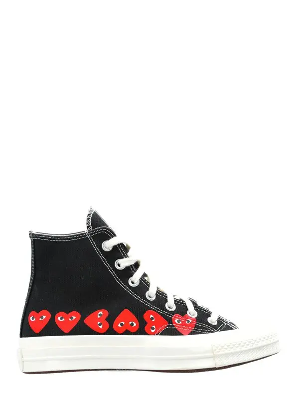 Play Comme Des Garcon X Converse High-top Sneakers - Black