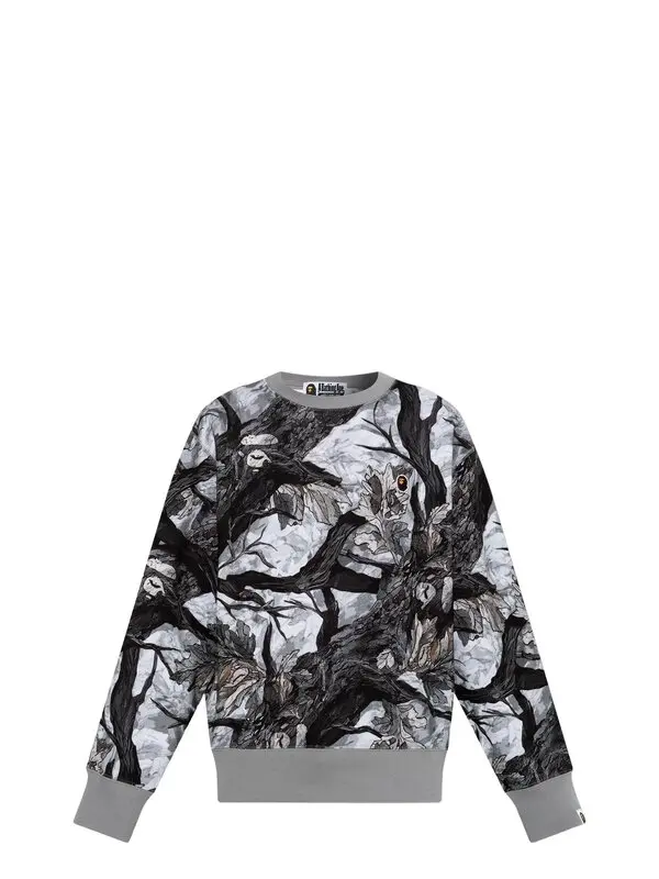 A BATHING APE Printed Sweatshirt - Grey