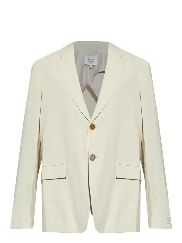 Maison Kitsuné Single-vent Blazer - Cream