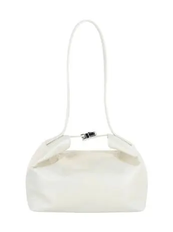 BYFAR Bea Creased Shoulder Bag - White