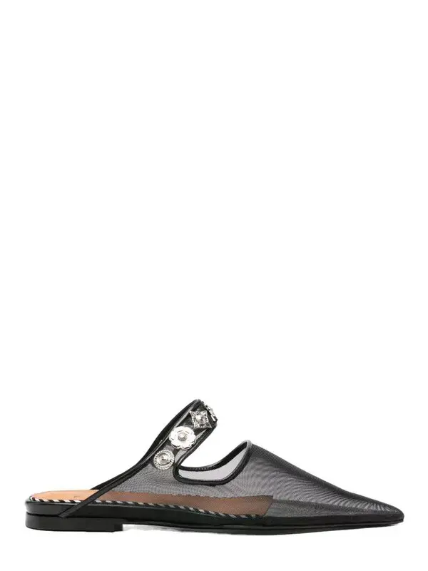 Toga Studs-embellishment Mules - Black