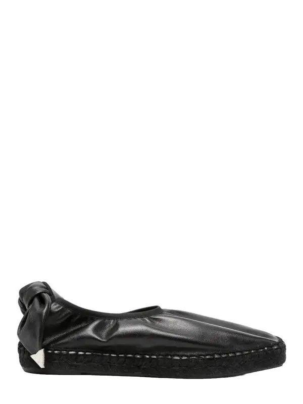 Toga Bow-detail Espadrilles - Black