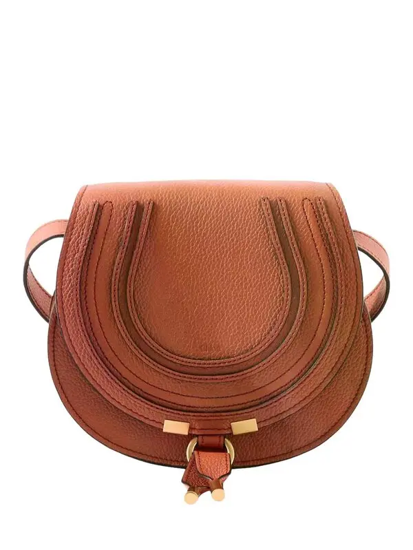 Chloé Marcie Leather Shoulder Bag - Brown