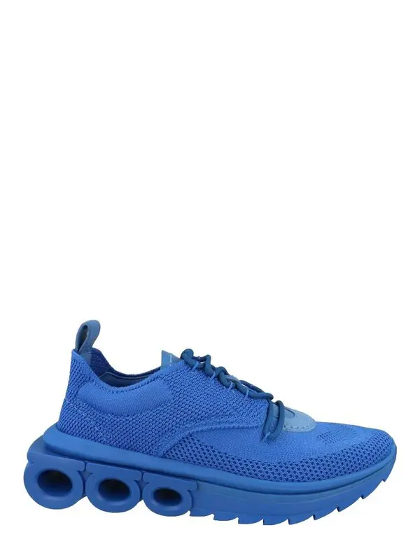 FERRAGAMO Nima Knit Low-top Sneakers - Blue