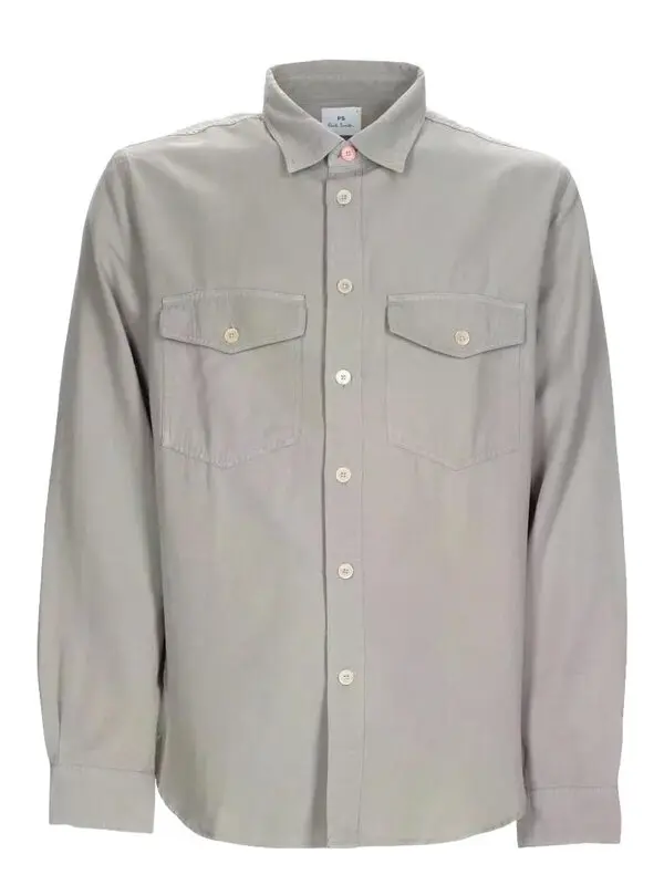 Paul Smith Flap-pocket Long-sleeve Shirt - Grey