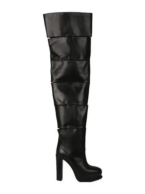 Alexander McQueen Slash Over-the-knee Boots - Black