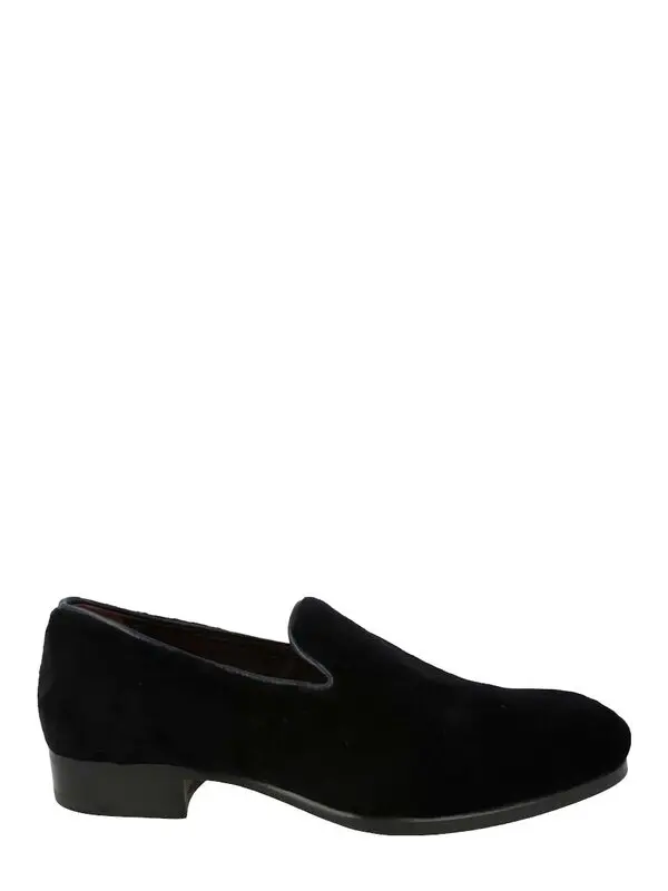 Brioni Velvet Lounge Loafers - Midnight Blue