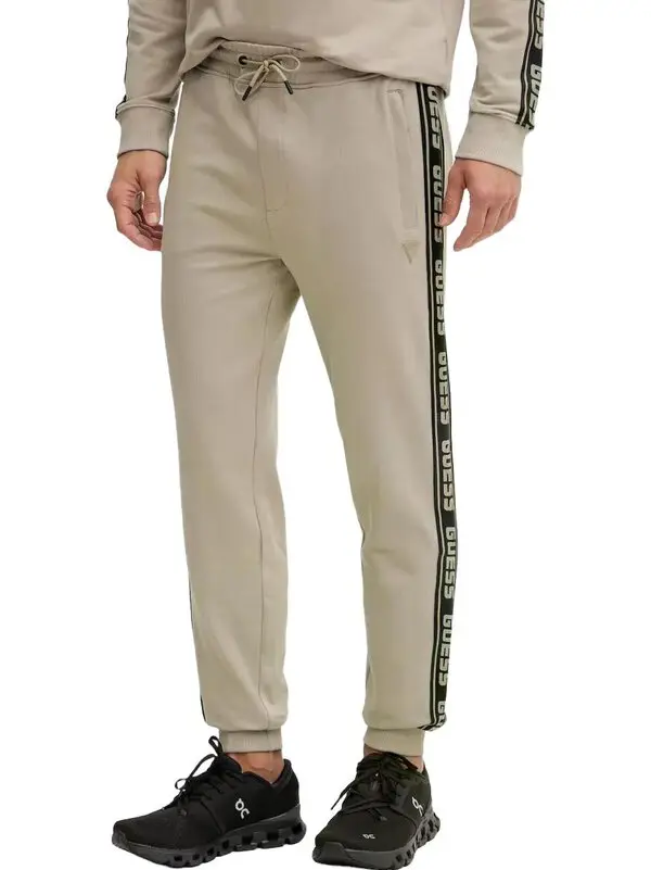 Guess Logo-tape Track Pants - Neutrals