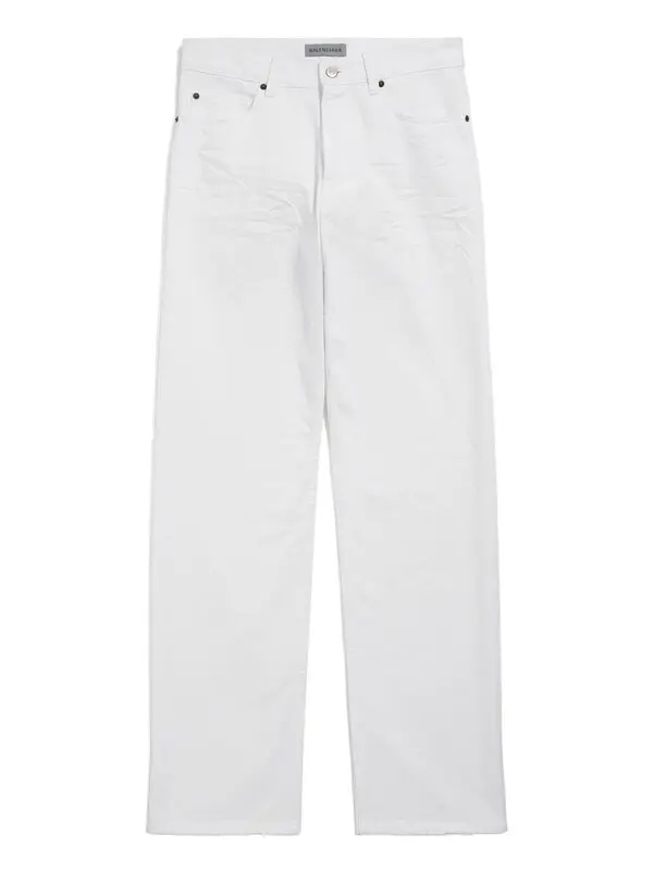 Balenciaga Slim Fit Jeans - White