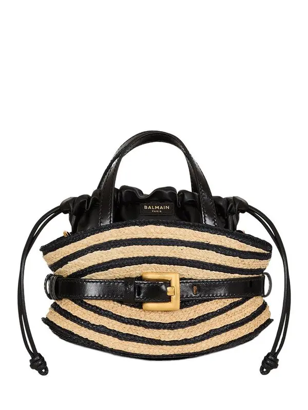 Balmain Mini Shuffle Bag - Beige