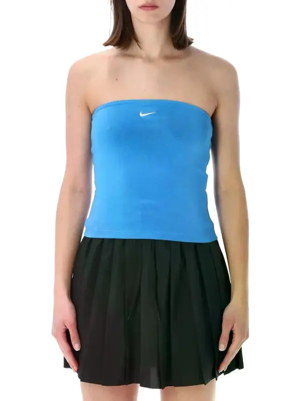 Nike Logo-embroidered Tube Top - Blue