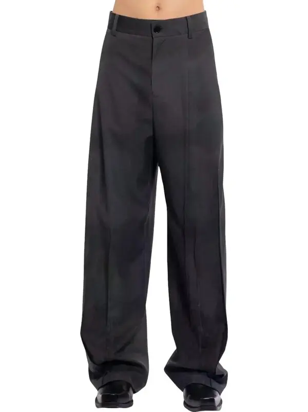 FENG CHEN WANG Pleated Wide-leg Trousers - Grey