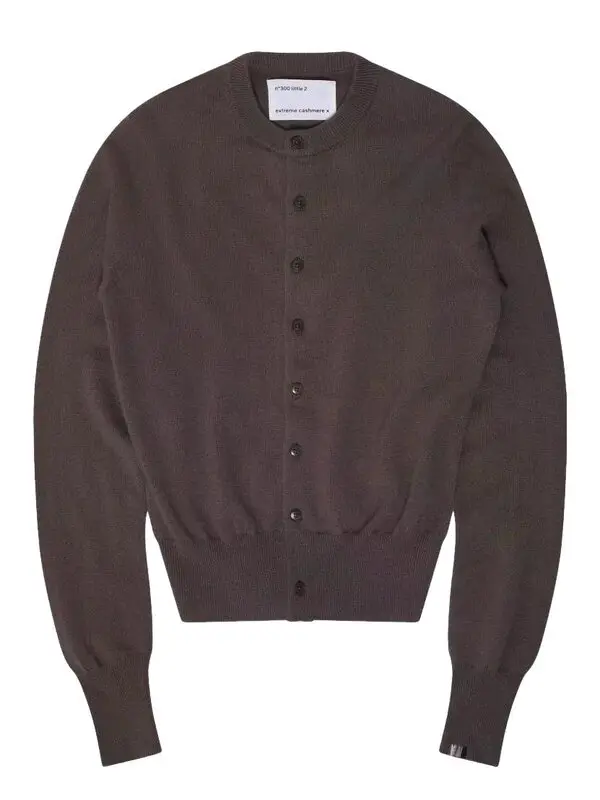 Extreme Cashmere Fine-knit Button-up Cardigan - Brown
