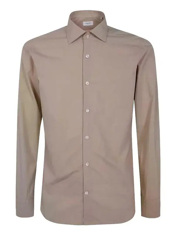 TINTORIA MATTEI 954 Long-sleeve Button-down Shirt - Neutrals