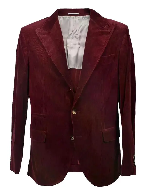 Brunello Cucinelli Single Breasted Blazer - Red