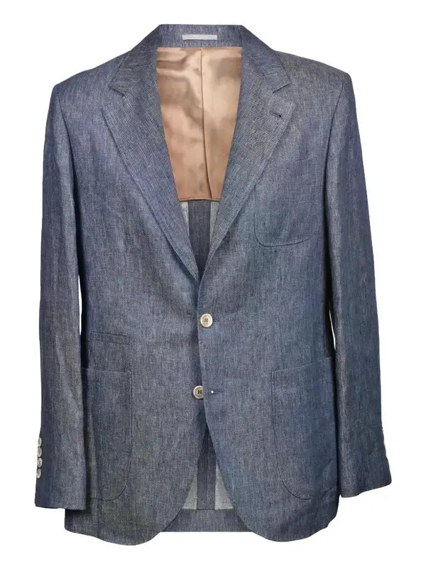 Brunello Cucinelli Three-button Blazer - Blue