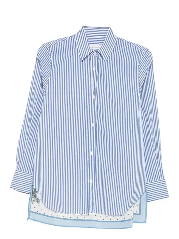ARCHIVIO '67 Striped Cotton Shirt - Sky Blue